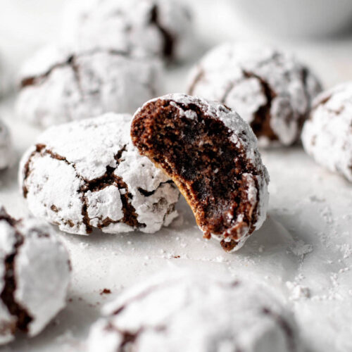 Chocolate Amaretti Cookies - Olivia's Kitchen