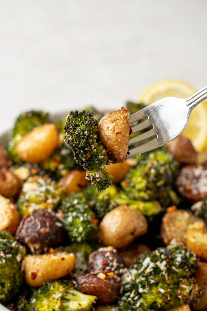 Easy Roasted Potatoes and Broccoli - Olivia's Kitchen