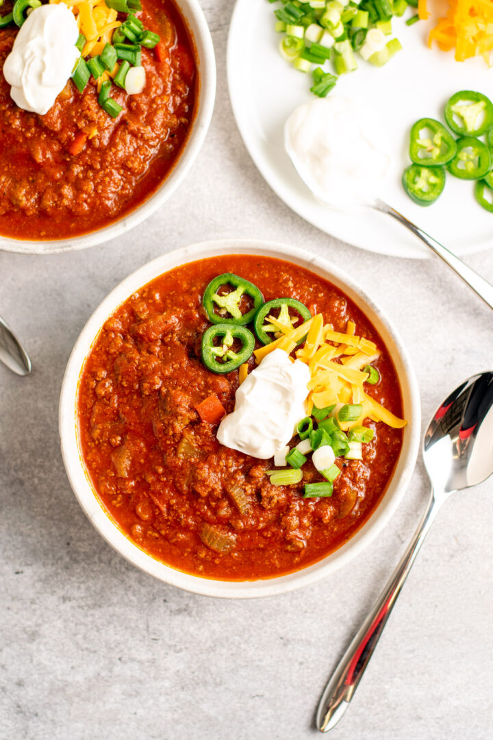 No Bean Chili (Beanless Chili) - Olivia's Kitchen
