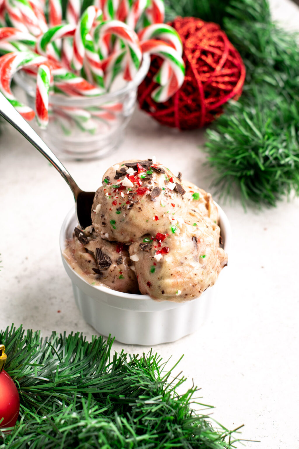 Candy Cane Nice Cream - Olivia's Kitchen