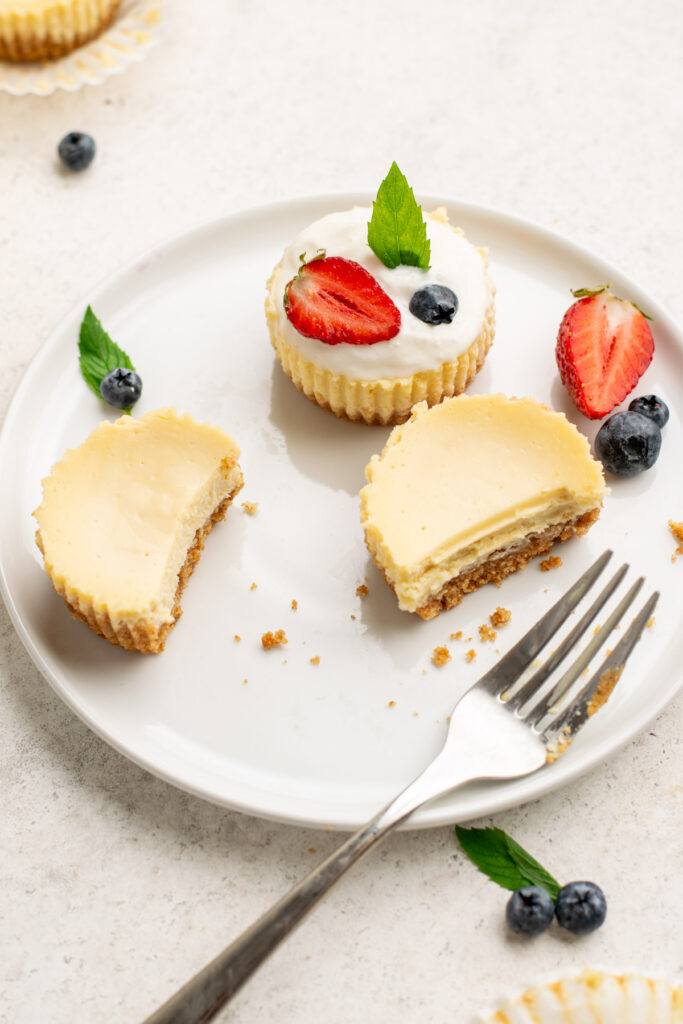 Baked Mini Cheesecakes - Olivia's Kitchen