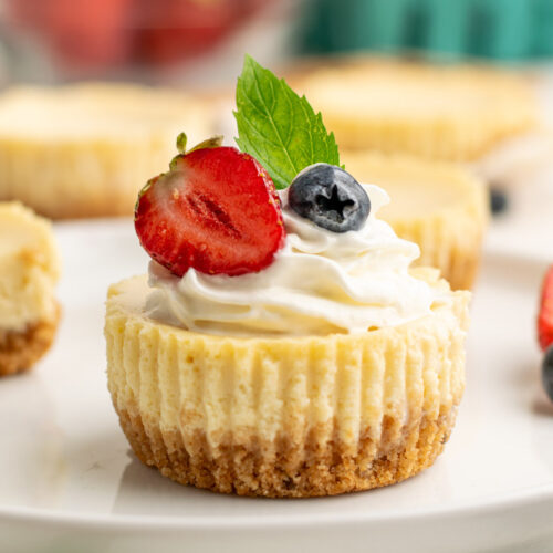 Baked Mini Cheesecakes - Olivia's Kitchen