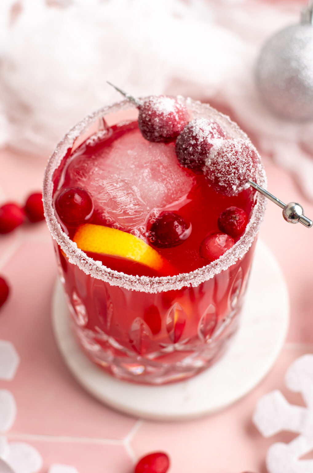 Cranberry Gin Fizz Cocktail - Olivia's Kitchen