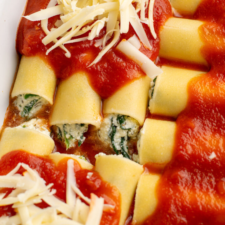 Gluten Free Cannelloni with Spinach and Ricotta - Olivia's Kitchen