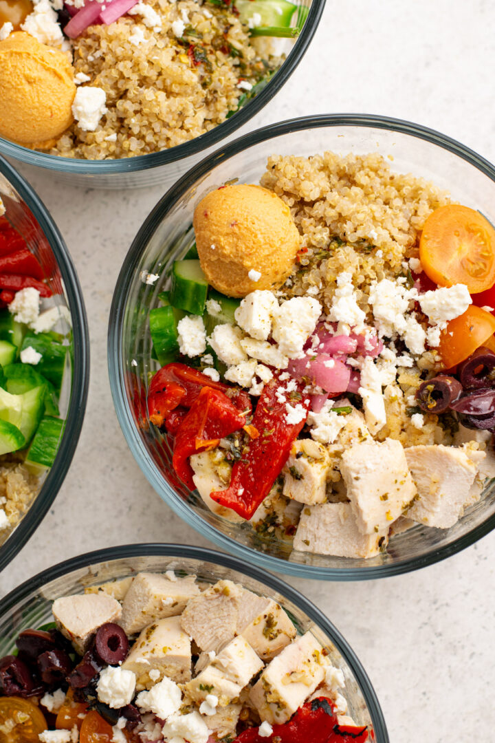 Mediterranean Bowl Meal Prep - Olivia's Kitchen