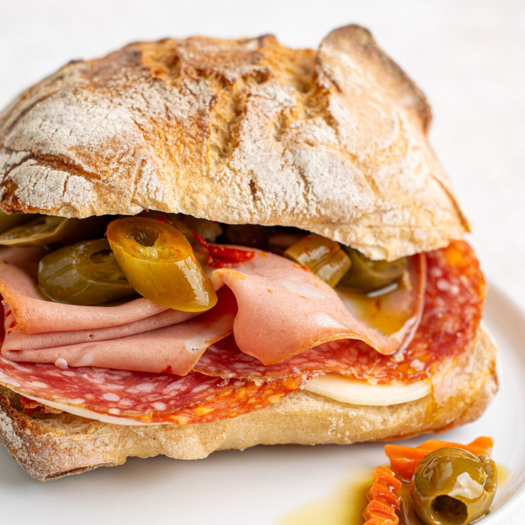 Spicy Italian Cold Cut Panino - Olivia's Kitchen