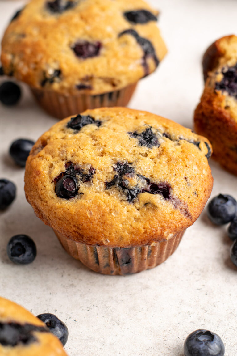 Classic Moist Blueberry Muffins - Olivia's Kitchen