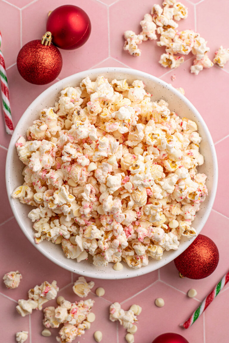 White Chocolate Peppermint Popcorn - Olivia's Kitchen