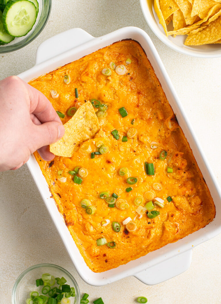 High Protein Buffalo Chicken Dip - Olivia's Kitchen
