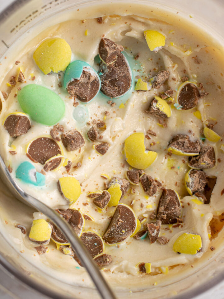 Chocolate Mini Egg Protein Ice Cream (Ninja Creami) - Olivia's Kitchen
