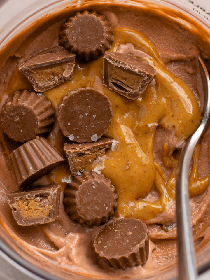 Chocolate Mini Egg Protein Ice Cream (Ninja Creami) - Olivia's Kitchen