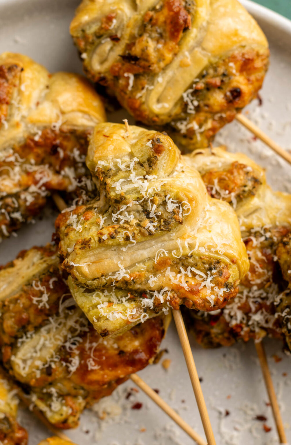 Pesto Puff Pastry Christmas Trees - Olivia's Kitchen