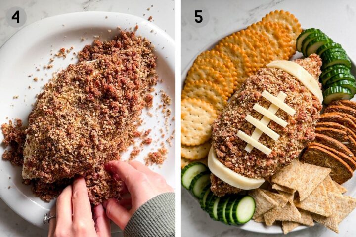 Football Cheese Ball Recipe - Olivia's Kitchen