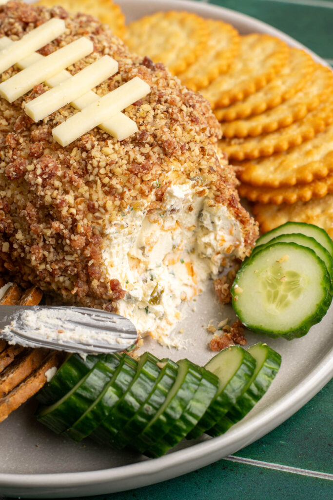 Football Cheese Ball Recipe - Olivia's Kitchen